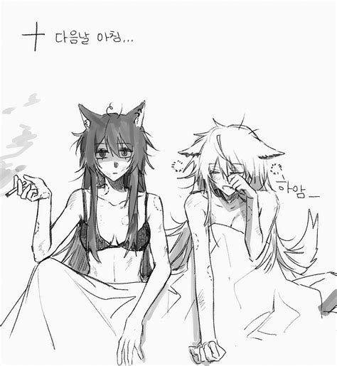 Texas And Lappland Arknights Drawn By Ara 200117 Danbooru