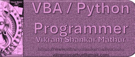 Vba Programming