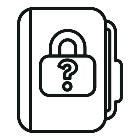 Lock Incognito Folder Icon Outline Vector Agent Head 34121334 Vector Art At Vecteezy