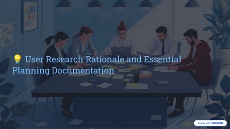 User Research Rationale And Planning Docs D Studocu