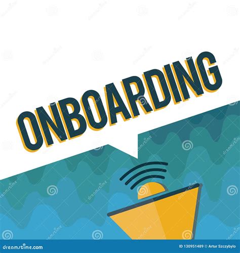 Handwriting Text Onboarding Concept Meaning Action Process Of Integrating A New Employee Into