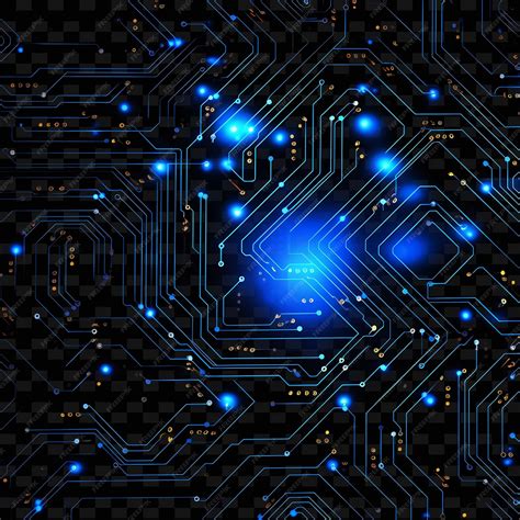 premium psd neon circuit electronic circuit lines tech circuitry