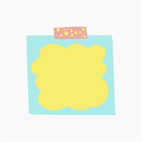 Premium Vector Cute Sticky Note Illustration
