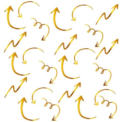 Premium Vector Set Of Gradient Arrow Pointer Shows Direction