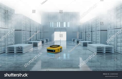 Agv 기계백색 창고 Logistic And Product 스톡 일러스트 2188483069 Shutterstock