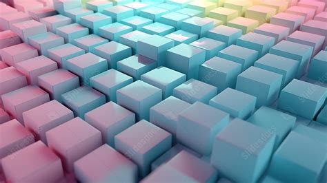 abstract featuring soft colored squares in 3d powerpoint background for