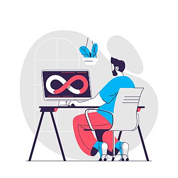 Devops Concept In Flat Design Test Site System PNG And Vector With Transparent Background For