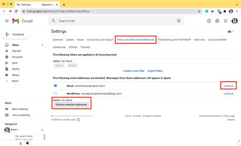 如何取消阻止您在 Gmail 上阻止的电子邮件