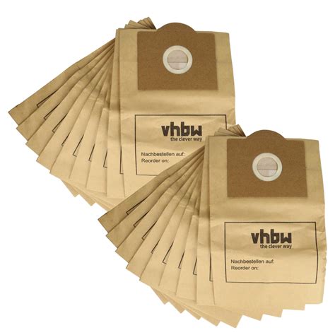Vhbw 20x Sacs Compatible Avec Rowenta Bully Rb 526 Rb 70 Rb 601 Rb 60 Rb 602 Aspirateur