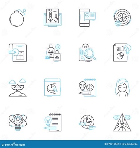 Designer Linear Icons Signs Symbols Vector Line Illustration Set 165755212