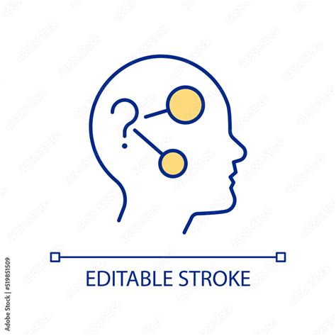 Human Brain Solving Problems Rgb Color Icon Logical Thinking Decision Taking Process Making