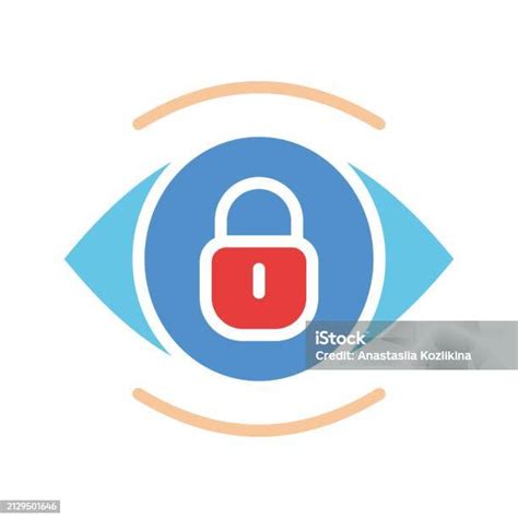 Eye With A Lock Prohibited Access Hidden Personal Data Protection Unauthorized Antivirus