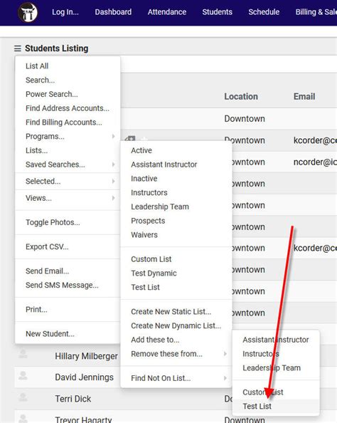 How Do I Create Lists MyBJJ Cloud Knowledge Base