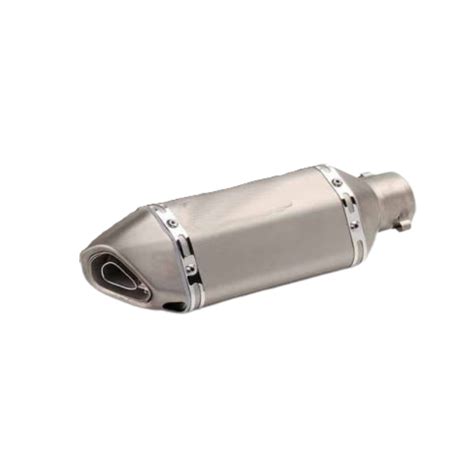 Universal Slip On Exhaust 360mm Silver Ace Moto Spares