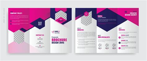Modern Brochure Template Business Trifold Leaflet Brochure Template Design Tri Fold Brochure