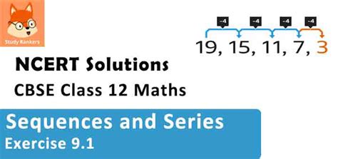 Ncert Solution For Class 11 Math Chapter 9 Sequences And Series Exercise 91