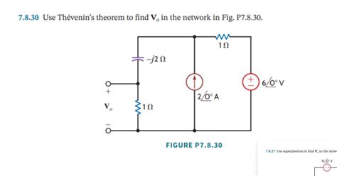 Solved 7830 Use Thvenins Theorem To Find Vo In