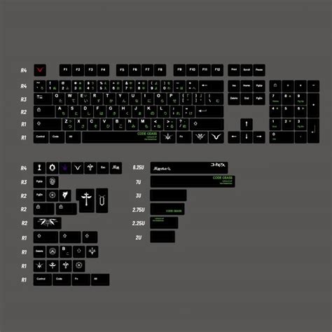 Lelouch Lamperouge And Cc Oem Keycap Set Art Kawaiikeycaps