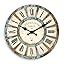 Amazon.com: Constantplanet Big Clock for Living Room Decor Analog Wall Clocks Battery Operated ...