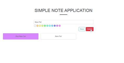 Simple Note Application In Javascript Free Source Code Sourcecodester