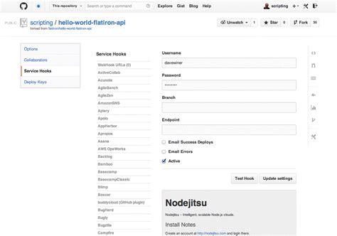 Nodejitsu And GitHub Echo Of Scripting News