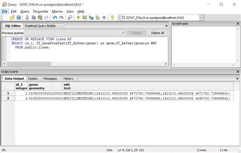Qgis Creating Shapes Lines From Geo Coordinates In Postgis Geographic Information Systems