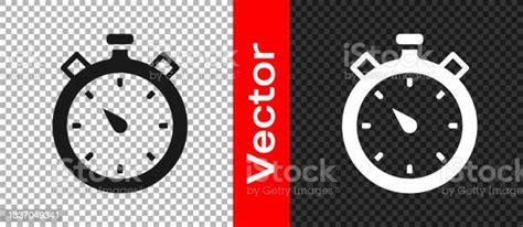 투명한 배경에서 격리된 블랙 스톱워치 아이콘 시간 타이머 기호입니다 크로노미터 기호 벡터 2 위 상 종류에 대한 스톡 벡터 아트 및 기타 이미지 Istock