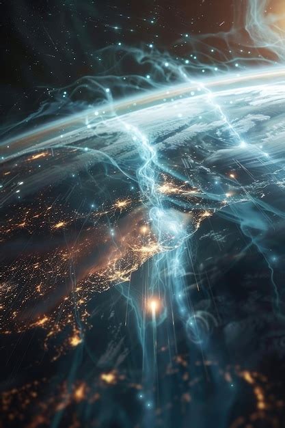 Premium Photo Unbreakable Security From Space Earth Encircled By