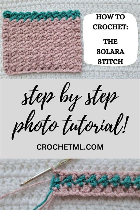 Photo Tutorial How To Crochet The Solara Stitch Crochetmelovely