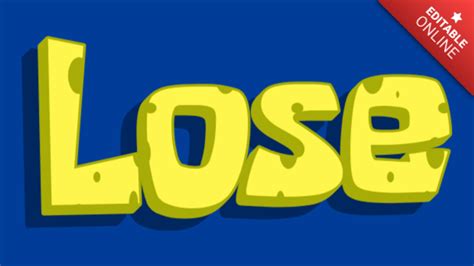 Lose Text Effect Generator TextStudio