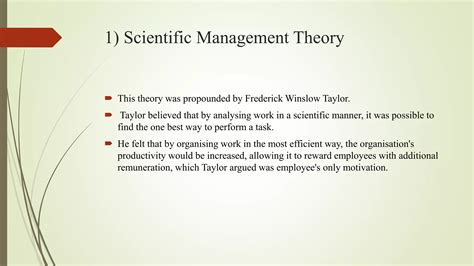 Classical Approach Of Management Pptx Science