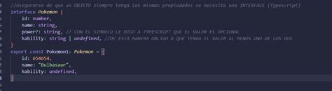 en typescript puedes declarar interfaces para definir la estructura de