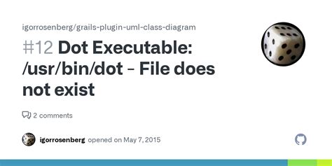 Dot Executable Usrbindot File Does Not Exist · Issue 12