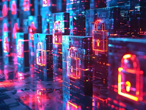 Firewall Fortress Abstract Background Shield Cybersecurity Protection Network Security Concept