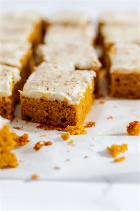 Pumpkin Sheet Cake With Cream Cheese Frosting The Vanilla Tulip