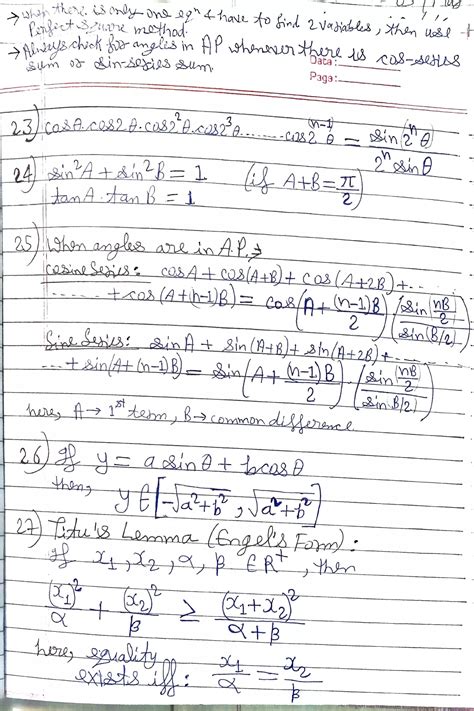 Trigonometry Formulas Class 11th 12th Pdf