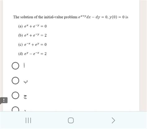 solved the solution of the initial value problem