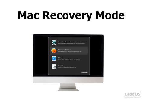 Mac Recovery Mode Complete Navigation For Macos Venturamonterey Easeus