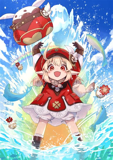 Klee Dodoco And Jumpy Dumpty Genshin Impact Drawn By Yuiki Wakana Danbooru