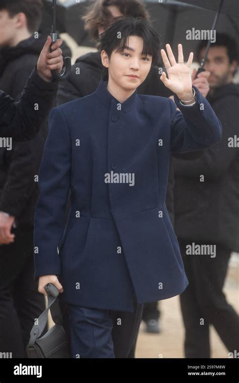 Karry Wang Attending The Dior Homme Menswear Fall Winter 2025 2026 Show As Part Of Paris Fashion