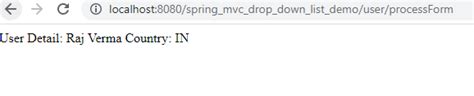 Spring MVC Drop Down List Example Spring Java