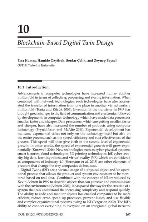 Pdf Blockchain Based Digital Twin Design