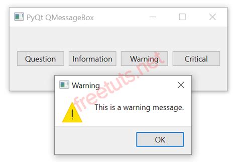 Cách Sử Dụng Lớp Pyqt Qmessagebox để Tạo Một Hộp Thoại