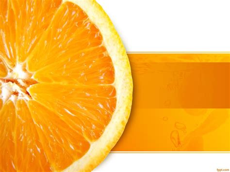 Free Orange Slice Powerpoint Template