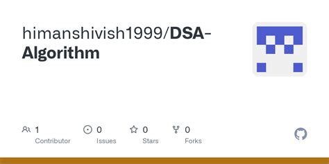 Github Himanshivish1999dsa Algorithm