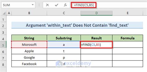 find function not working in excel 4 reasons with solutions