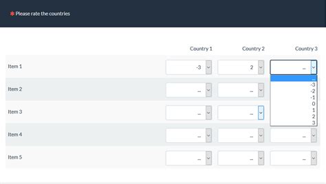 triple matrix array triple scale limesurvey forums