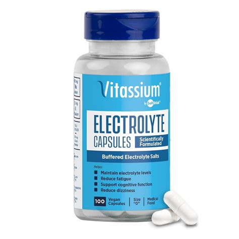 Vitassium Electrolyte Capsules Buffed Electrolytes Salts 100 Vegan Cap Arenadeph
