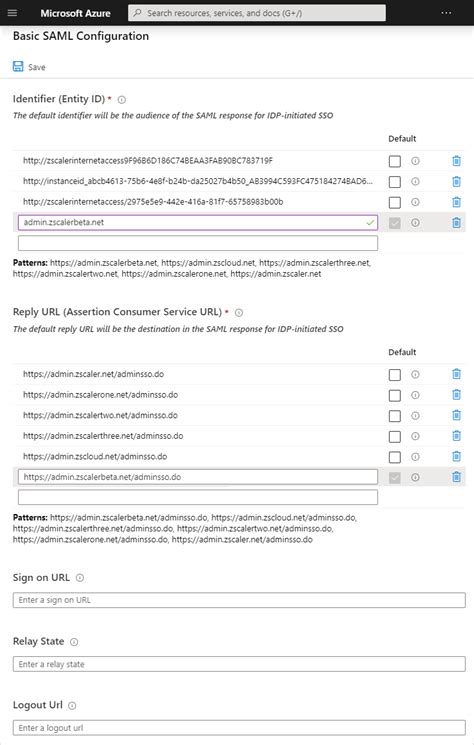 Admin Saml Configuration Guide For Azure Active Directory Zscaler