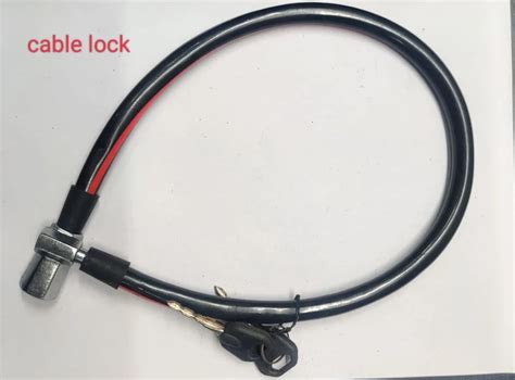 Black Bike Cable Lock At Rs 60 Piece In Aligarh Id 2852056568162